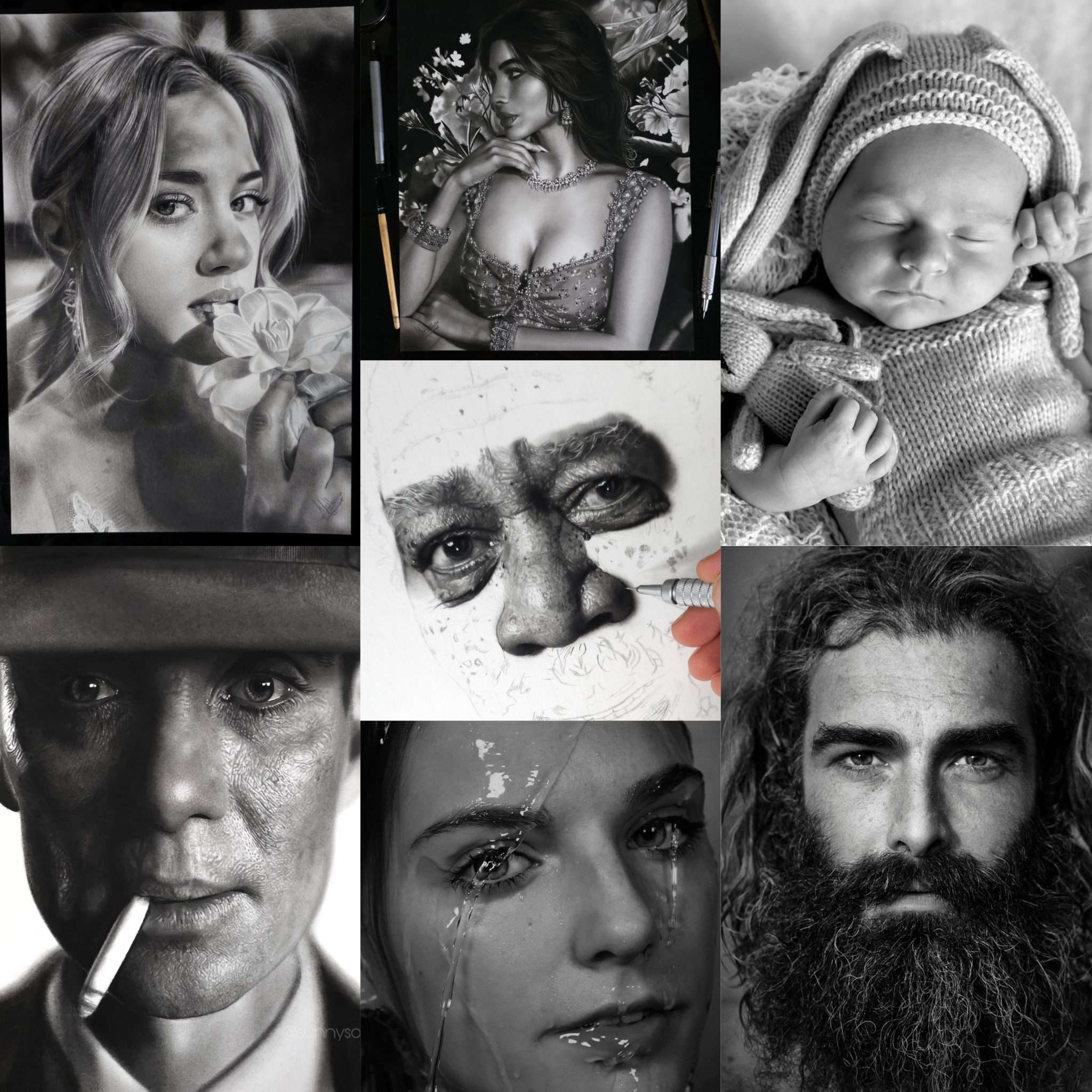 Hyper-Realism Plan: Portrait Mastery Complete Package – Sunny Sohal Art